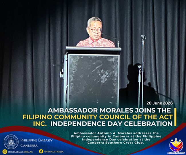 Ambassador Morales Joins the Filipino Community Council of the ACT ...