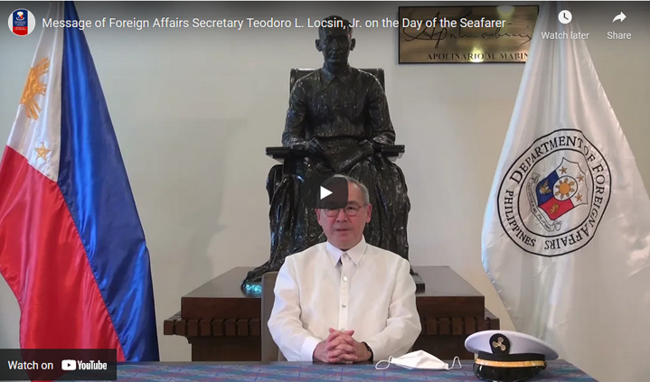 Message of Foreign Affairs Secretary Teodoro L. Locsin, Jr. on the Day ...
